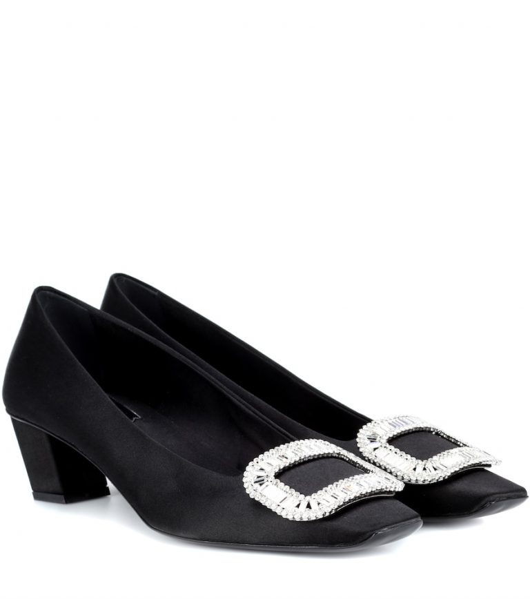 Belle Vivier satin pumps – ZARZAR.COM